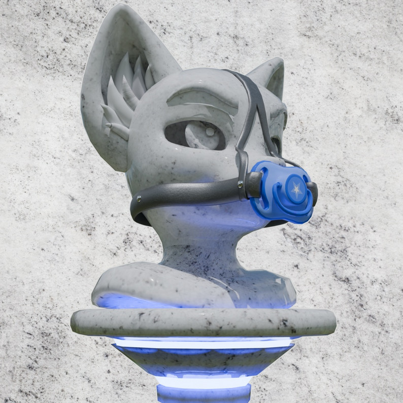 Snubby's Strap Addon for Little Steps Pacifier (Blender/VRChat/Resonite ...