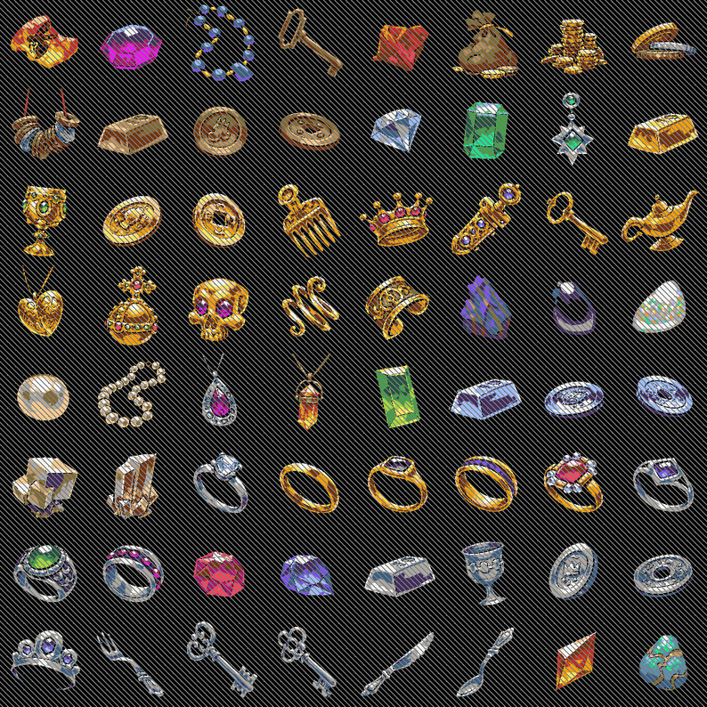 Treasure Sprite Asset Pack by OSG