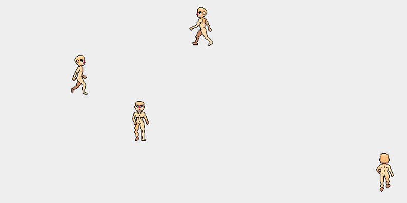Male & Female Walk Animation by Pixel Sprite Shop