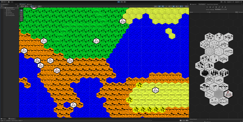 Unity3d HEX World Map by cavelords