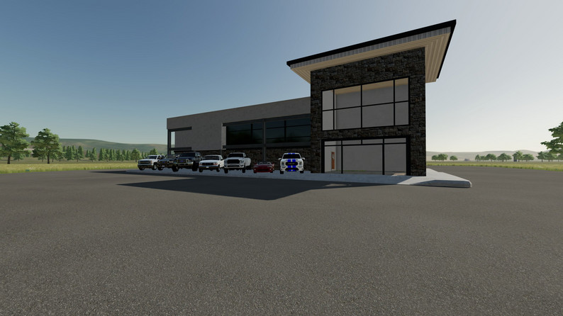 FS22 Dealership Building Placeable by Sheriff_Modding