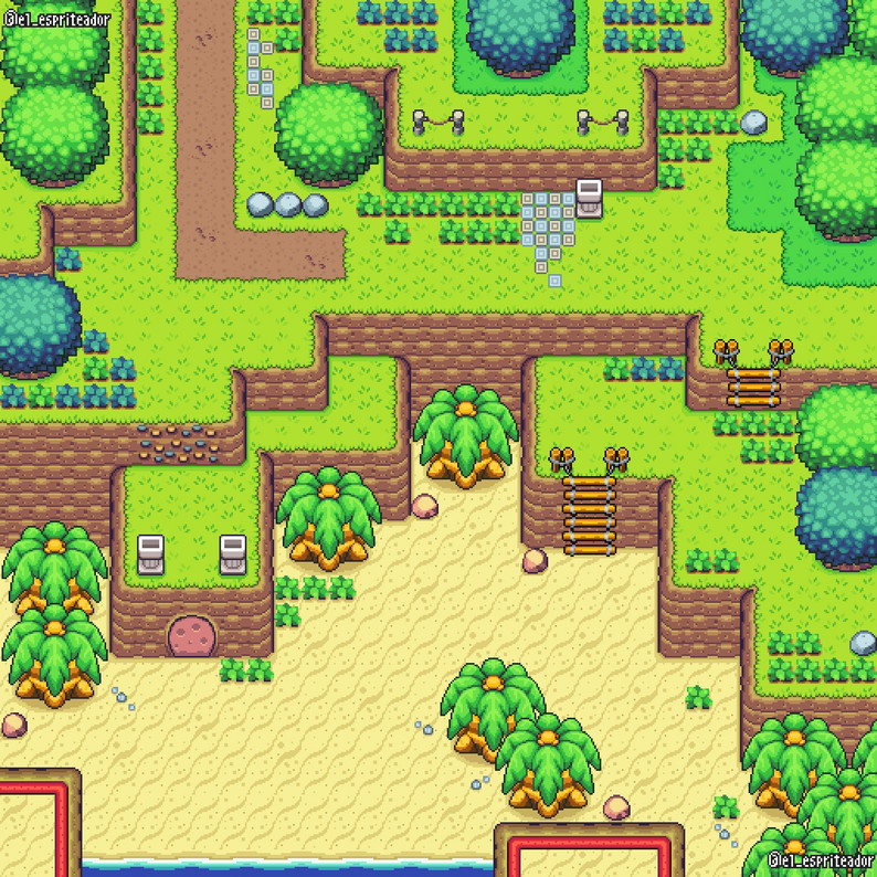 Zelda-Inspired Tileset (GBC & GBA Style) by El Espriteador
