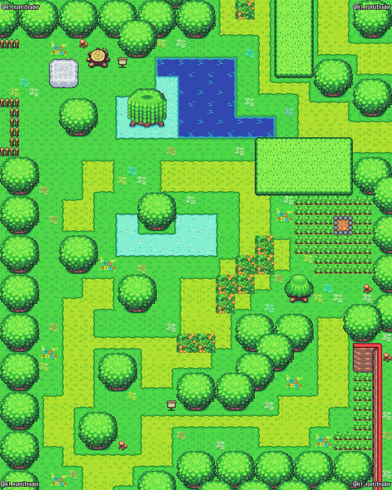 Zelda-Inspired Tileset (GBC & GBA Style) by El Espriteador