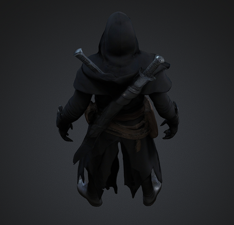 Shadow assassin 3D character by Joaovitron