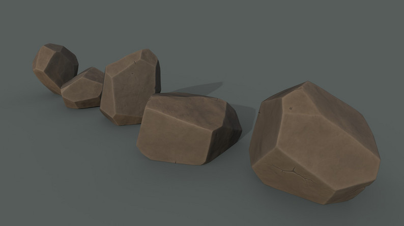 Low Poly Stones by TridentCorp