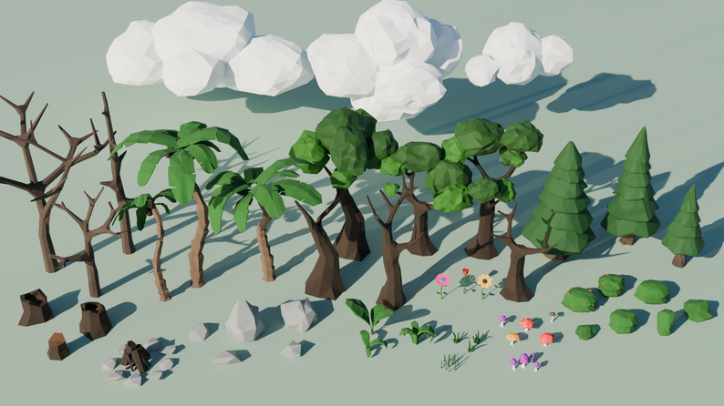 low poly nature pack by flo-bit