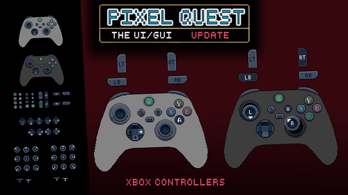 Update_18: XBox controllers - 2D Pixel Quest Vol.3 - The UI/GUI by ...