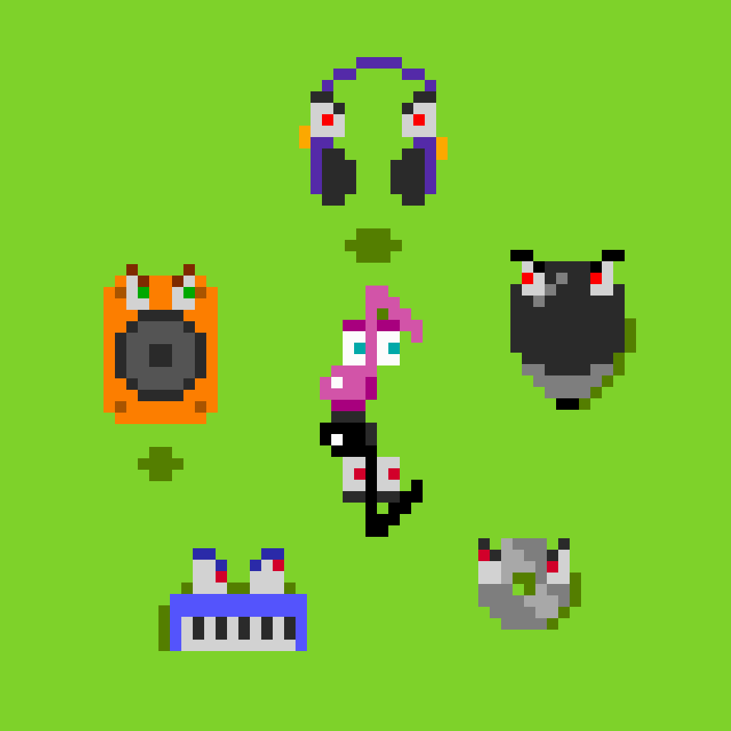 Music themed Platformer tiles And Characters by Multiverse Draws