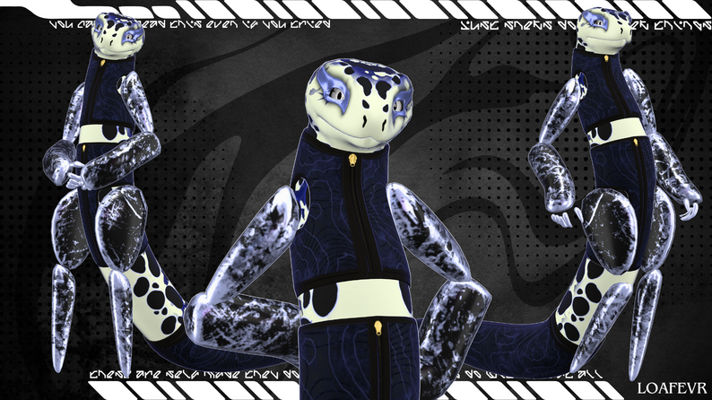 Snek the Cybernetic Snake Avatar Vrchat 3.0 [PC] & [Quest] by LoafeVR