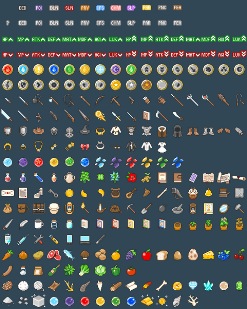 32x32 px Generic RPG Icon Pack by VectoRaith