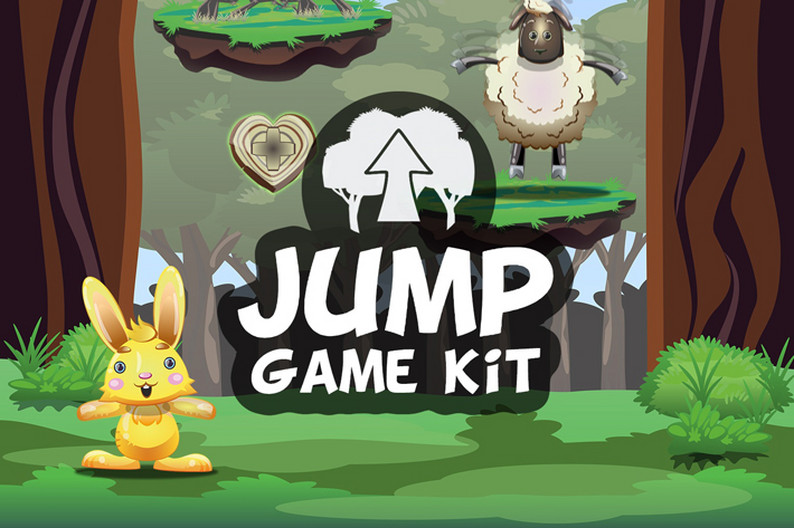 Jump 2D Game Kit by Free Game Assets (GUI, Sprite, Tilesets)