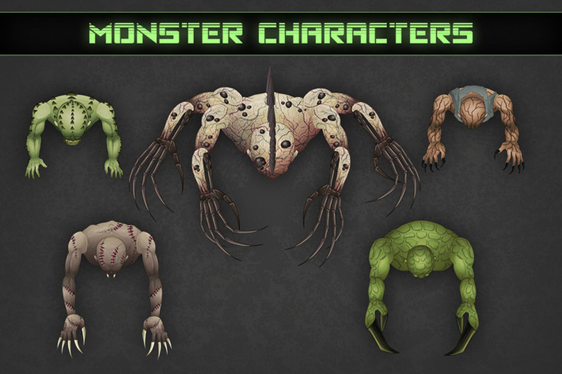 Zombie Top-Down Shooter Game Kit by Free Game Assets (GUI, Sprite ...