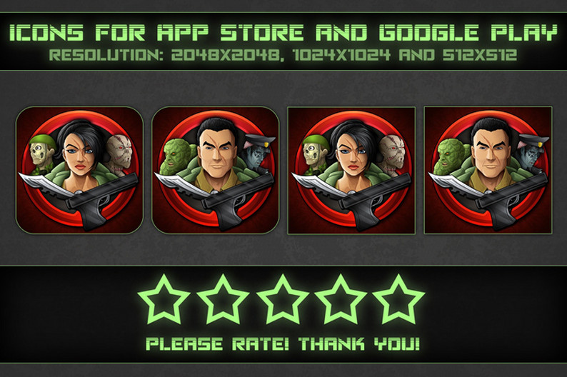 Zombie Top-Down Shooter Game Kit by Free Game Assets (GUI, Sprite ...