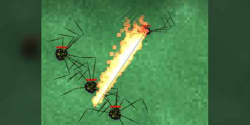 Procedural Spider Flamethrower by chockens