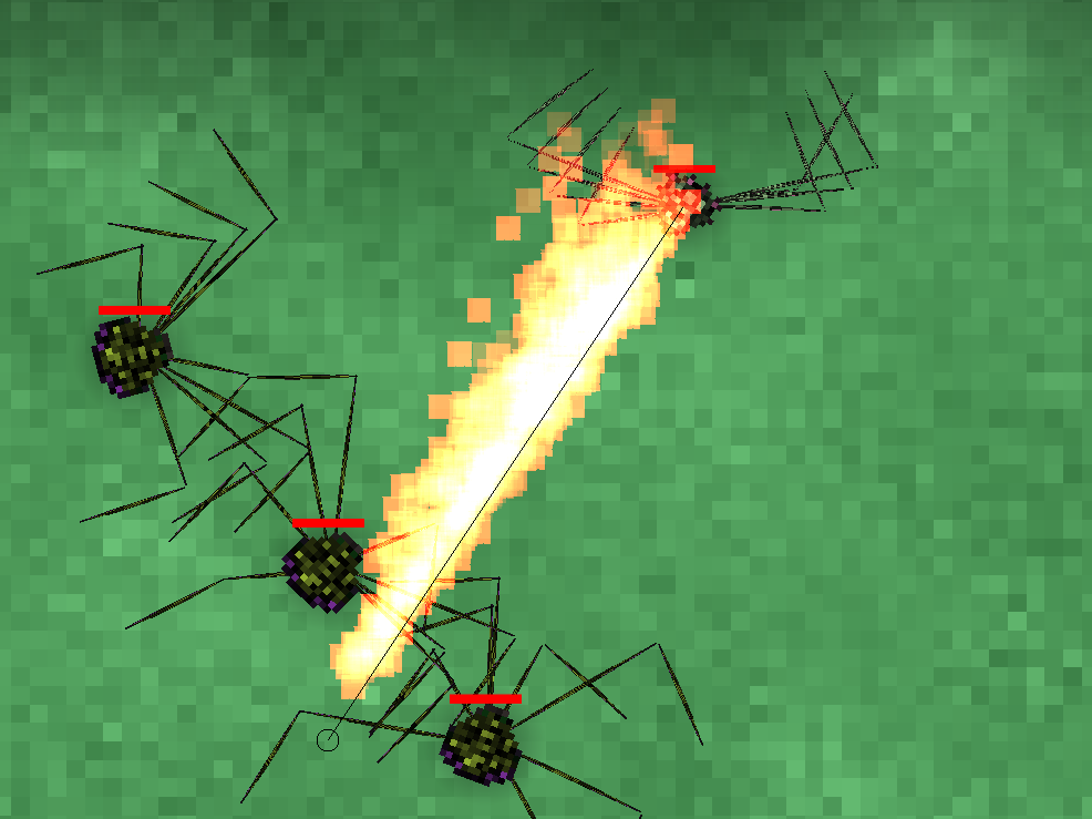 Procedural Spider Flamethrower by chockens