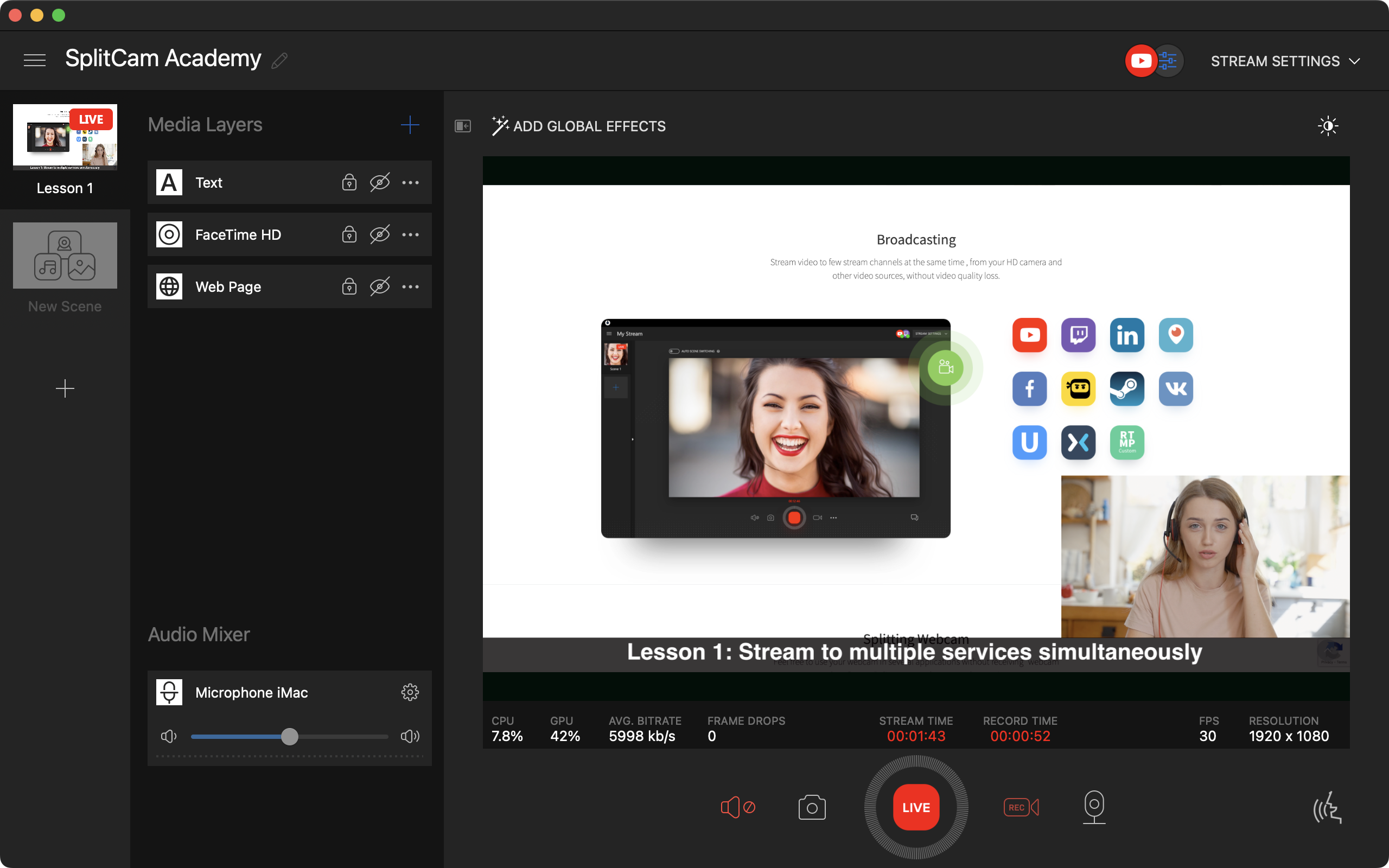 SplitCam :: Live Multi-Streaming by splitcam