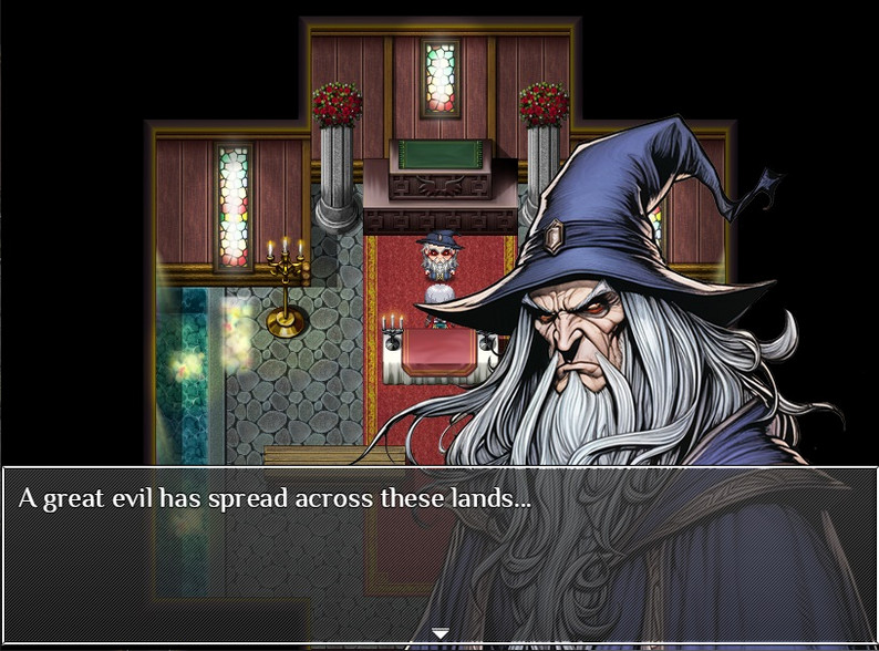 RPG Maker NPC Character Set - Dark Sorcerer by GalacticGod