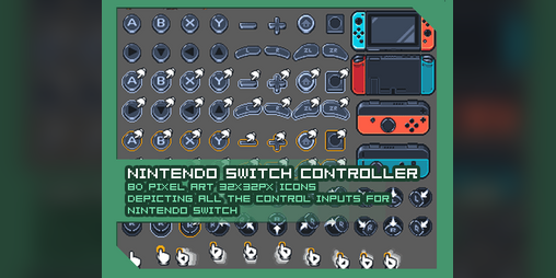 Nintendo Switch Controller UI Icons by Misbug