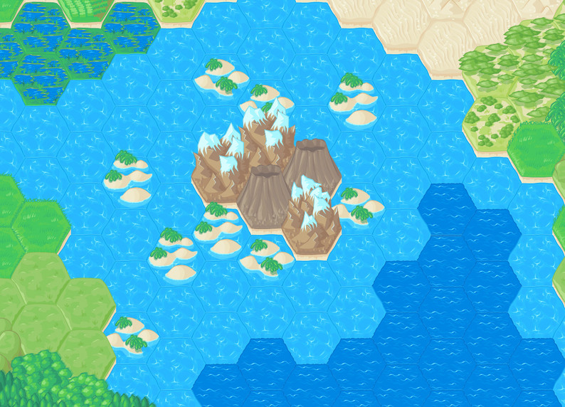 Hex Vector Map Tileset by Palona