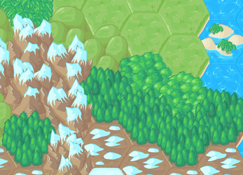 Hex Vector Map Tileset by Palona