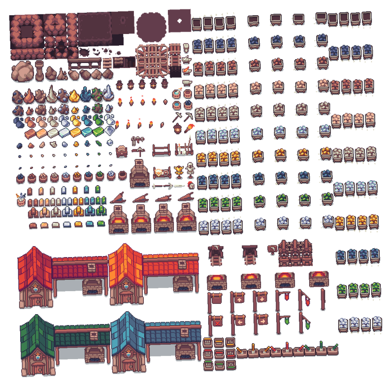 RPG Mining & Smithing pack by Franuka