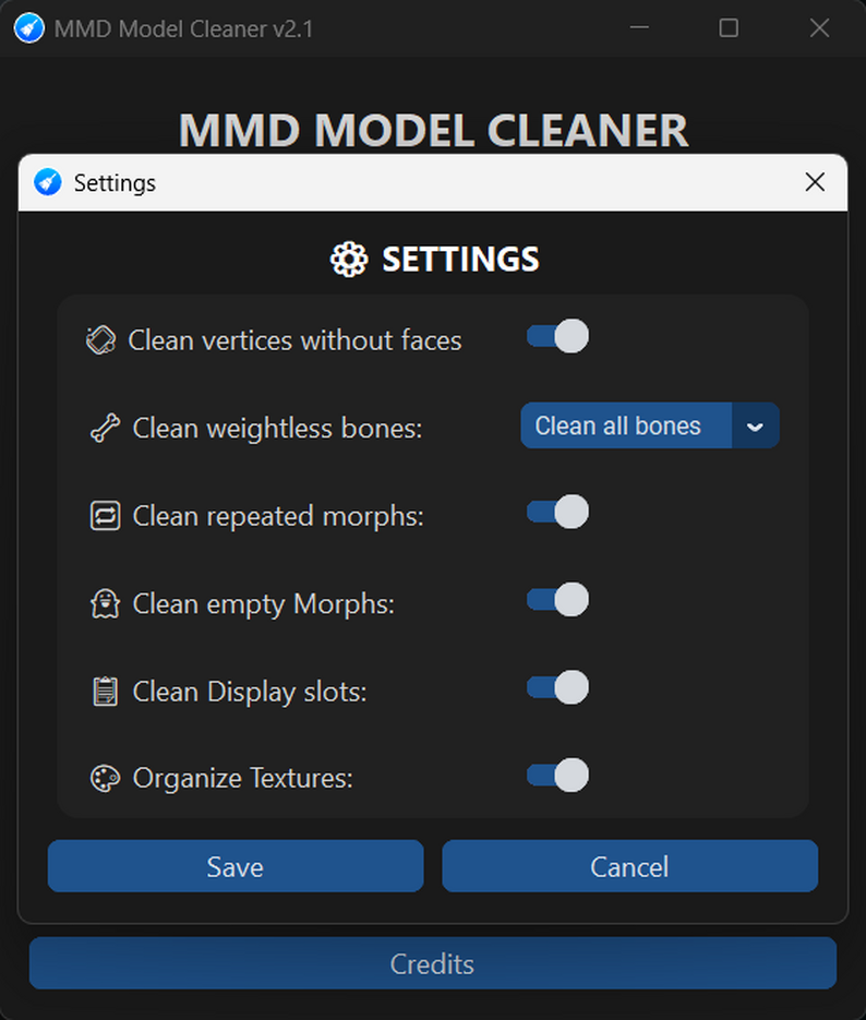 MMD Model Cleaner by Omega Slender