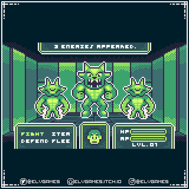 8x8 Dungeon Tileset 8-BIT Game Asset [Retro Adventure] by ELV Games