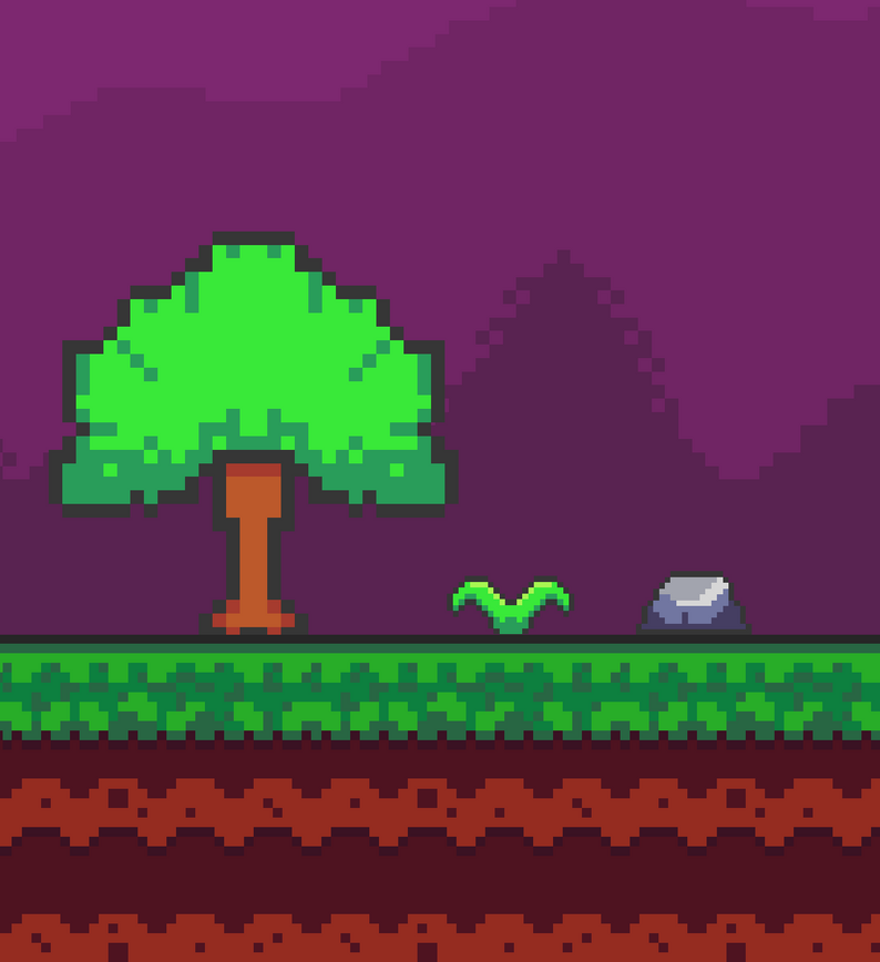 Grassland Tileset Kit 2D by DimonXel