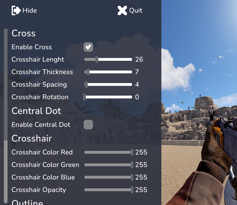 Crosshair Ultra: Crosshair Overlay by Leptodev