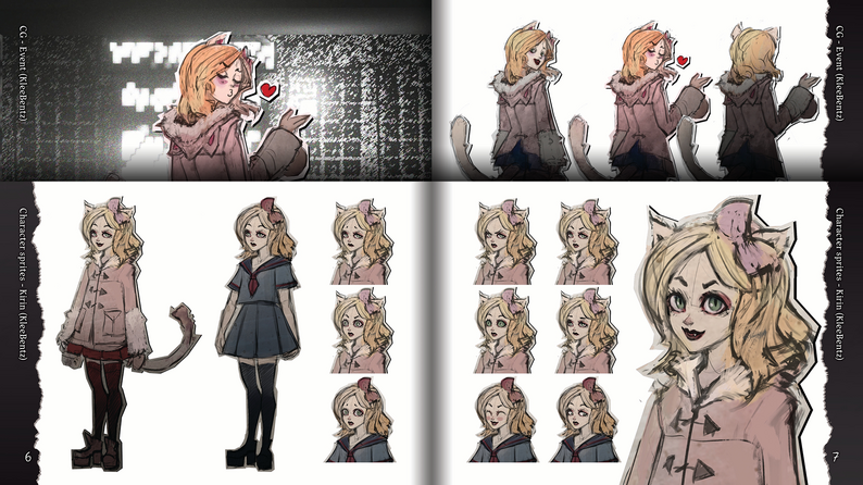 The Elevator Game with Catgirls - Digital Artbook by NoBreadStudio