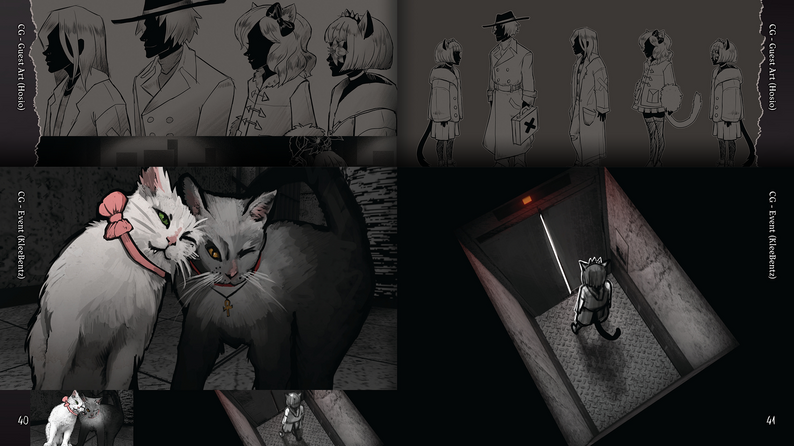 The Elevator Game with Catgirls - Digital Artbook by NoBreadStudio