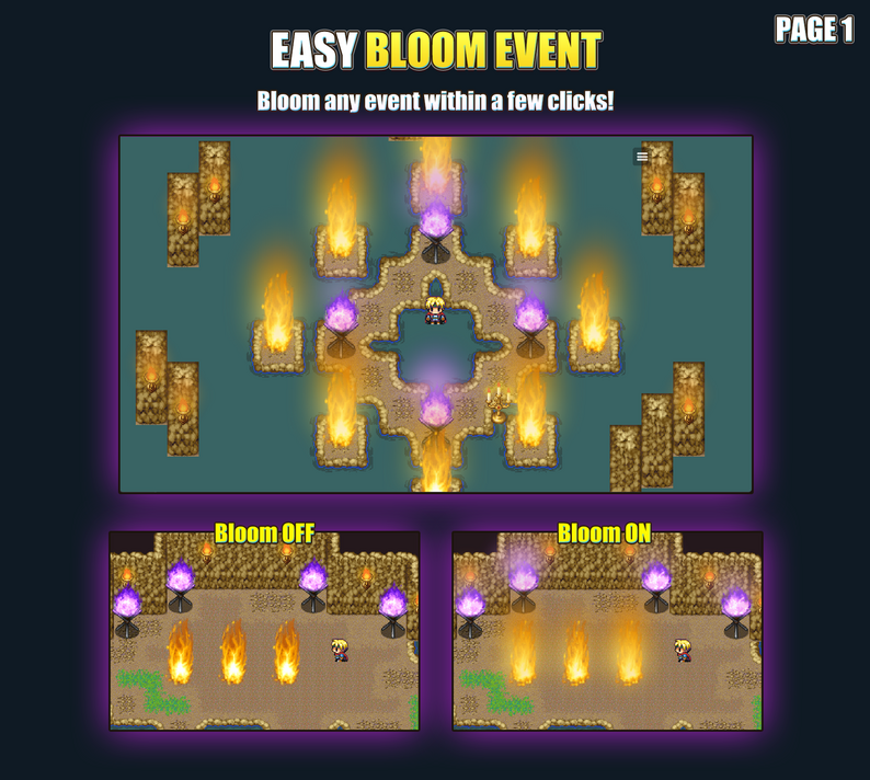 Easy Event Bloom - RPG Maker MZ Plugin by Sang Hendrix