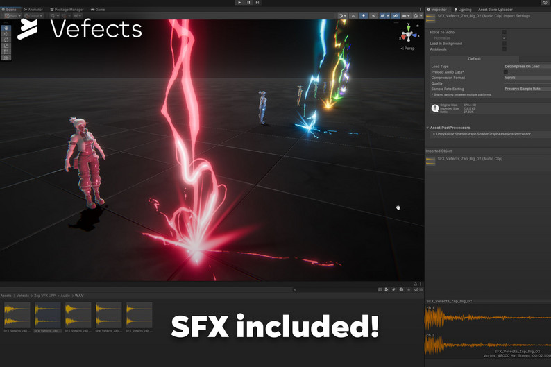 Zap VFX - Unity HDRP by Vefects - Realtime VFX for Games