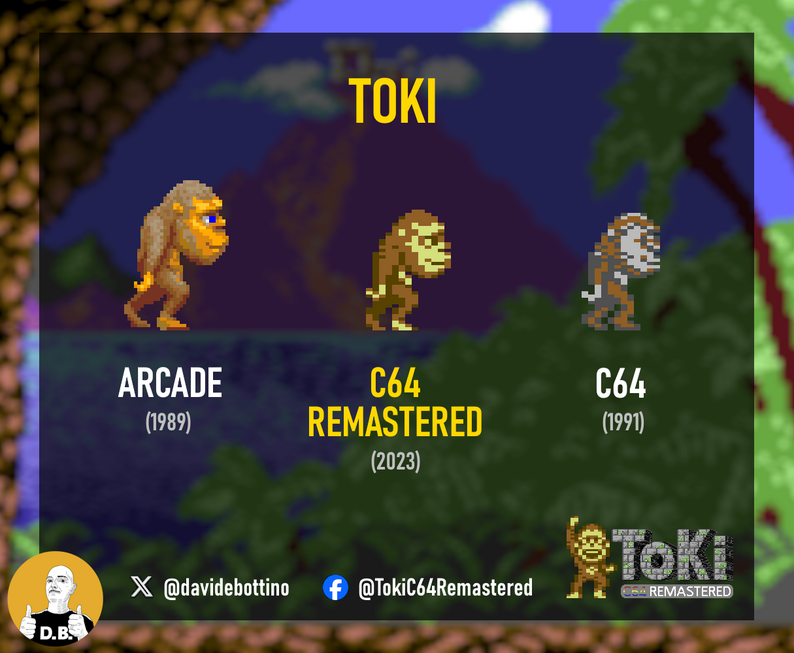 Toki C64 Remastered by Dave's Retro Forge