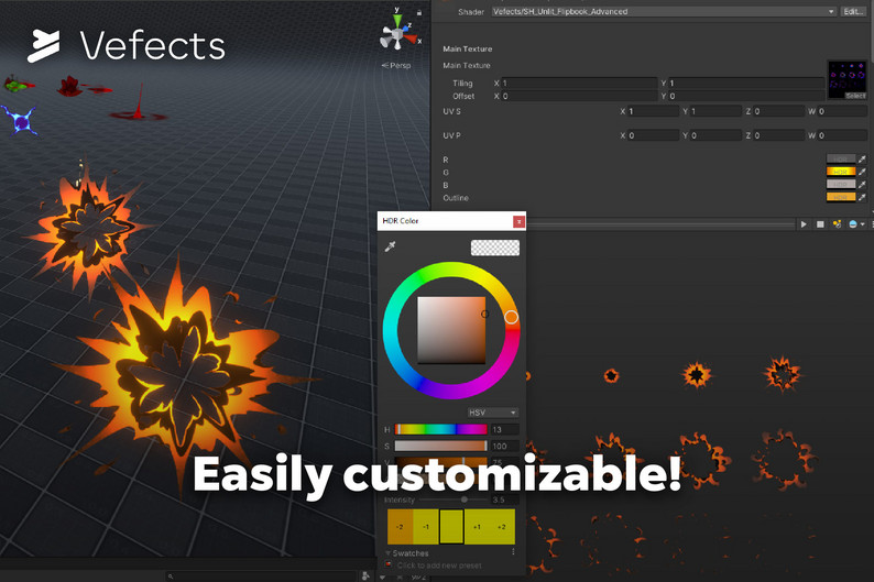 Flipbook VFX - Unity by Vefects - Realtime VFX for Games