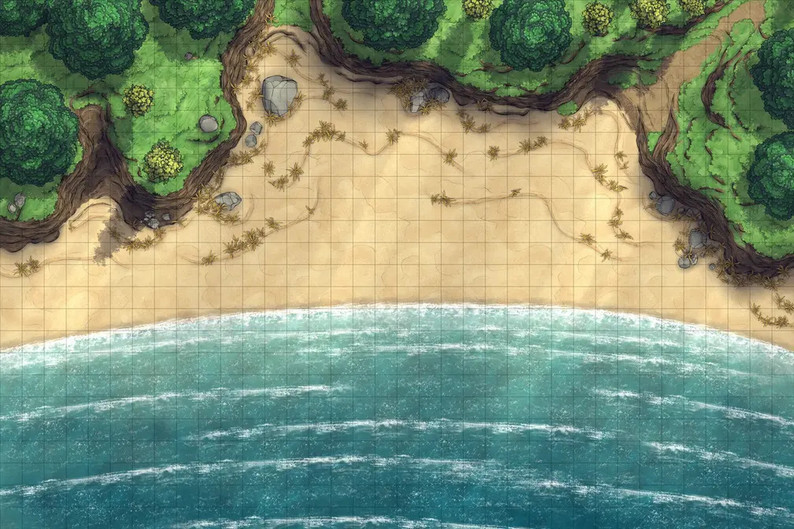 Beach Episode - D&D Map Pack by Cyclopean