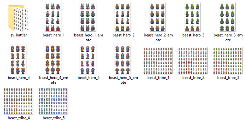 Beast Tribes RPG Character Sprites by finalbossblues