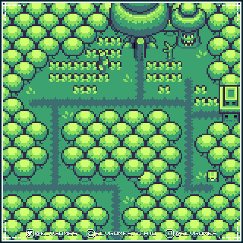 8x8 Overworld Tileset 8-BIT Game Asset [Retro Adventure] by ELV Games