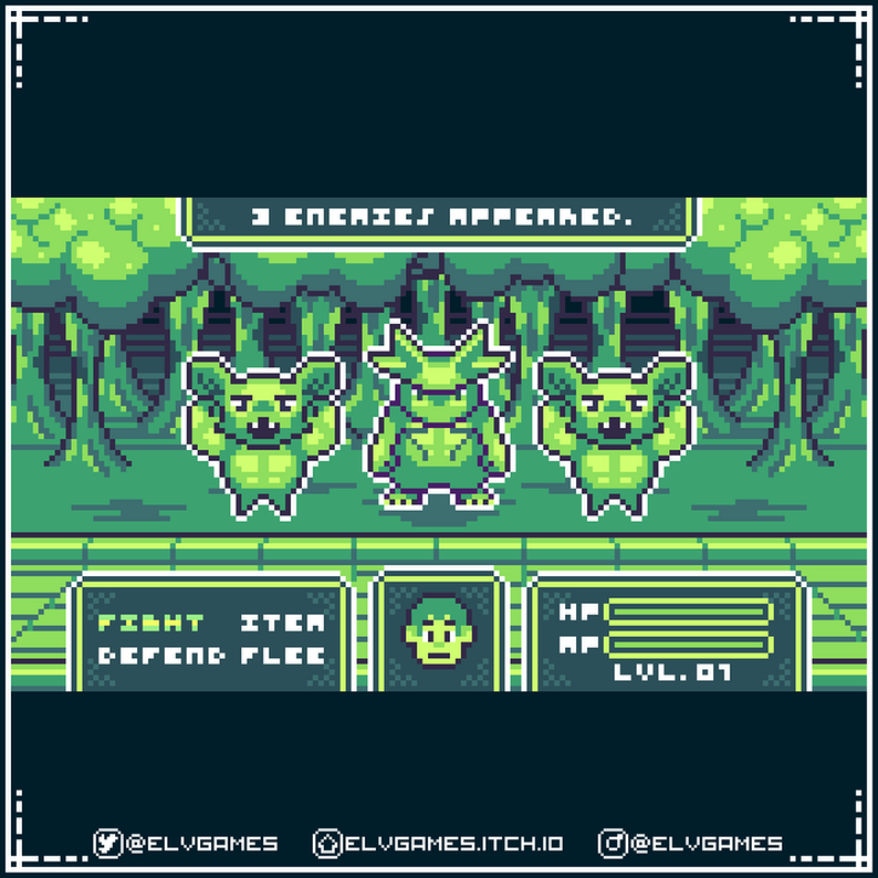 8x8 Buildings Tileset 8-Bit Game Asset [Retro Adventure] by ELV Games