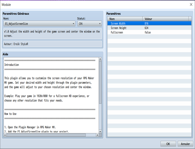 Adjust Screen Size RPG Maker MV by EroiK StyLeR