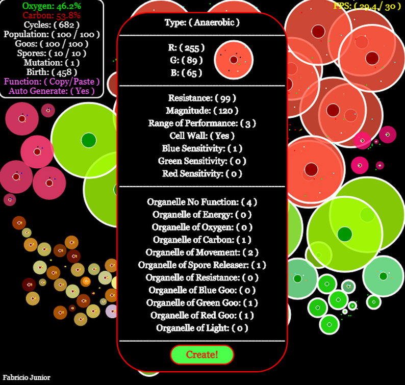 Cell Simulator by Fabricio Vidal