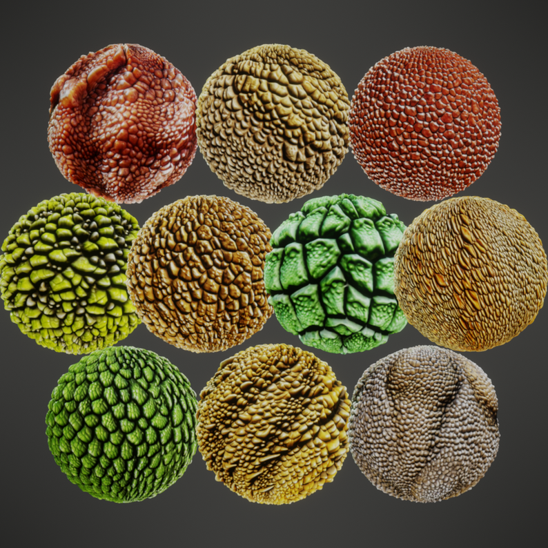 Dinosaur Skin Textures Bundle by Neurotremolo