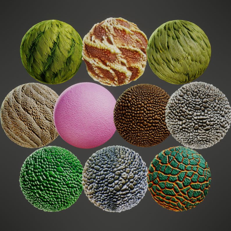 Dinosaur Skin Textures Bundle by Neurotremolo