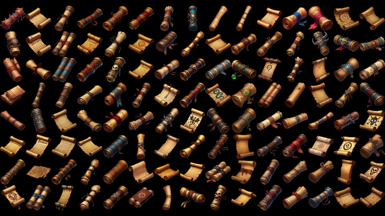 500+ Scroll Sprites by FortressSide