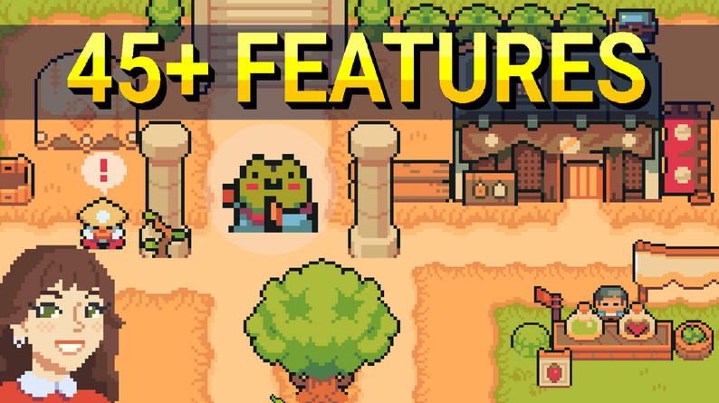 2D Top Down Game Template by gamecodelibrary