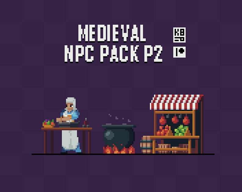 Medieval NPC Pack - Part 2 by KBPixelArt