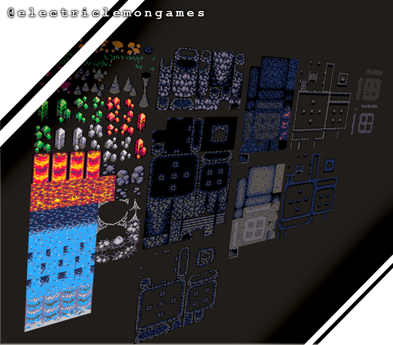 Fantasy RPG Tileset: Natural Interiors by Electric Lemon