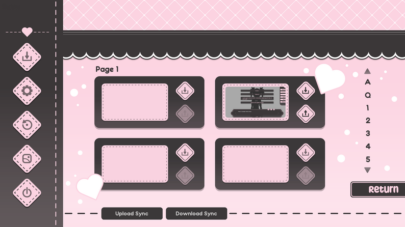 Pink-Black Ren'py GUI by Skolaztika