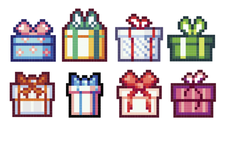 Gift pack Pixelart（8） by ClaireArt