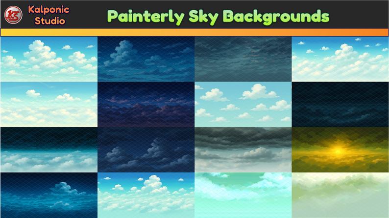 Painterly Sky Background by Kalponic Studio